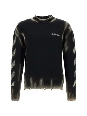 Off-White Diag Arr Corrosion Sweater - Black