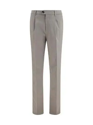 Brunello Cucinelli Cotton Blend Chino Pants - Green