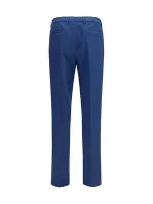 Brunello Cucinelli Cotton Blend Chino Pants - Blue