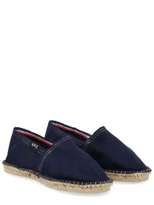 A.p.c. Espadrilla In Tela - Blue