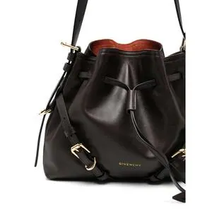 Givenchy Calf Leather Bucket Bag - Brown