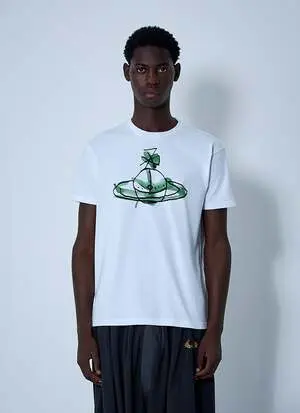 VIVIENNE WESTWOOD Logo Motif T-shirt - White
