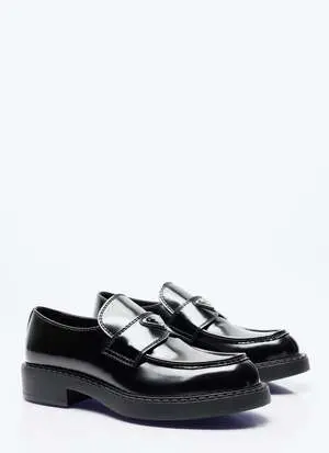 Prada Brushed Leather Loafers