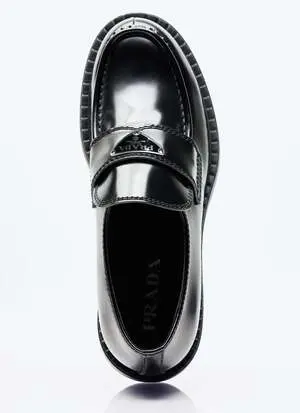 Prada Brushed Leather Loafers