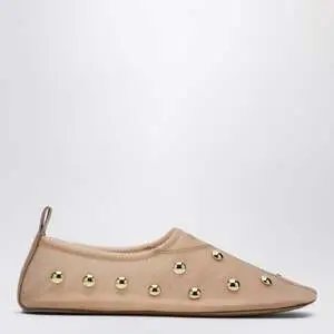 Chloé Transparent Mesh Ballerina Flats - Cream