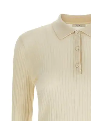 Max Mara Mxpgitano' Polo Shirt - White