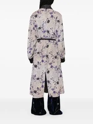 FORTE_FORTE Cherry Blossom Long Coat - Multicolor