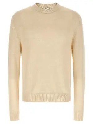 JIL SANDER Silk Hemp Sweater - Cream