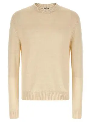 JIL SANDER Silk Hemp Sweater - Cream