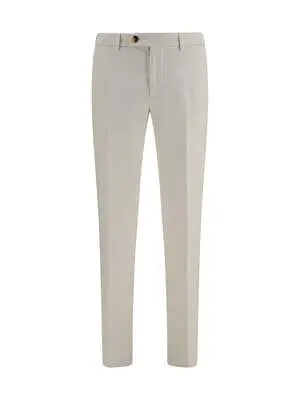 Brunello Cucinelli Dyed Cotton Pants - White