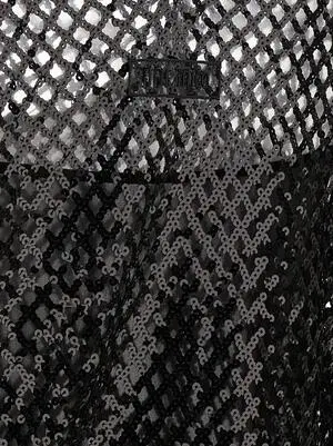 Attico Sequin Mesh Mini Dress
