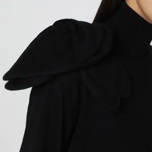 Moschino Turtleneck Sweater With Flower Detail