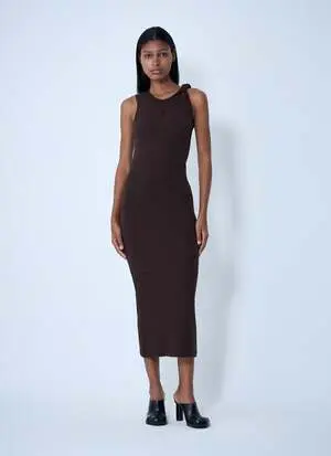 JW Anderson Ribbed Midi Dress - Multicolor