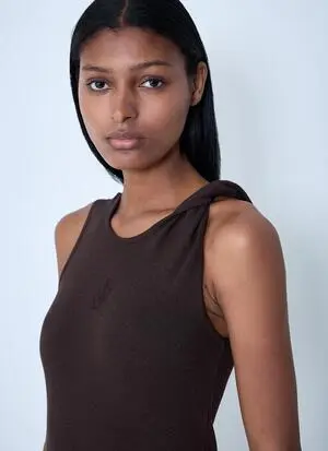 JW Anderson Ribbed Midi Dress - Multicolor