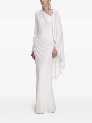 SELF-PORTRAIT Long Draped Dress