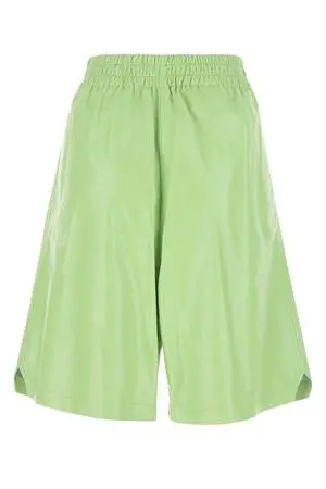 Bottega Veneta Pastel Leather Shorts - Green