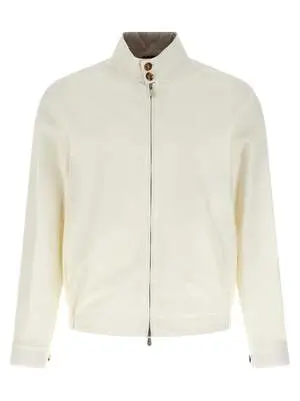 Brunello Cucinelli Techno Cotton Jacket - White