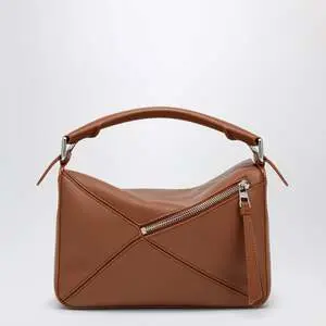 Loewe Small Puzzle Layered Bag In Squirrel Leather - Multicolor