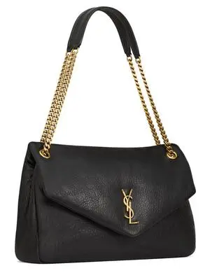 Saint Laurent Calypso Large Bag - Black