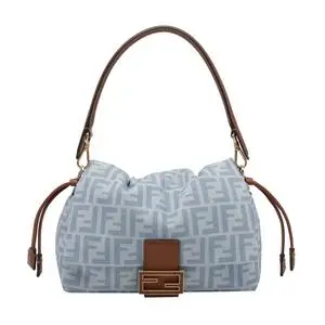 Fendi Medium Mamma Baguette Crossbody Bag - Blue