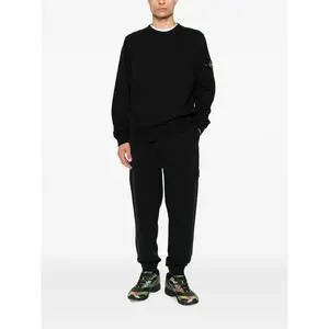 Stone Island Cotton Jersey Sweatshirt - Black