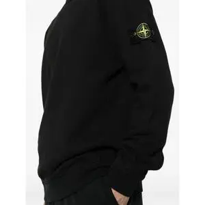 Stone Island Cotton Jersey Sweatshirt - Black