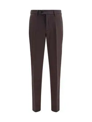Brunello Cucinelli Dyed Cotton Pants - Brown