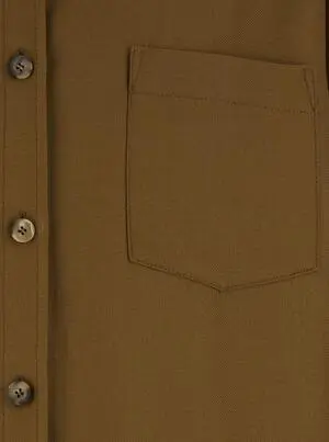 A.p.c. Brown Jacket With Classic Collar And Button Cuffs In Wool Blend