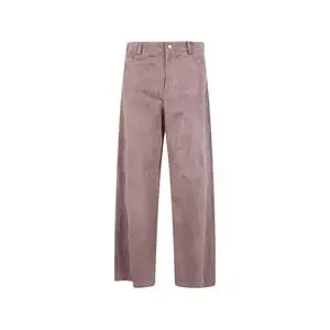 Max Mara Calf Leather Straight Trousers - Brown