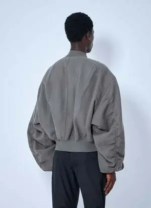 Rick Owens Zip-up Bomber Jacket - Gray