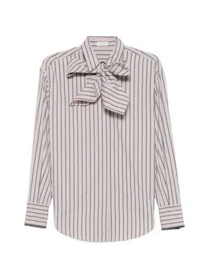 Brunello Cucinelli Striped Cotton Shirt - Multicolor