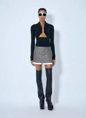 Rick Owens Mini Skirt - Gray