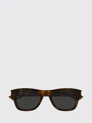 Saint Laurent Acetate Aviator Sunglasses With Rectangular Shape And Logo