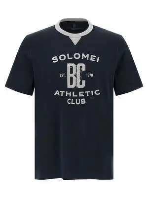 Brunello Cucinelli Printed T-shirt - Blue