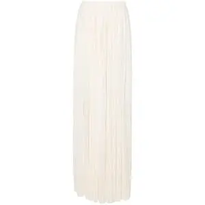 Saint Laurent Neutrals Skirts Pleated Skirts - Cream