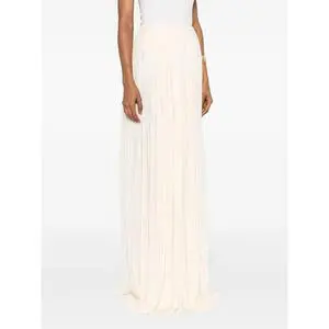 Saint Laurent Neutrals Skirts Pleated Skirts