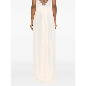Saint Laurent Neutrals Skirts Pleated Skirts