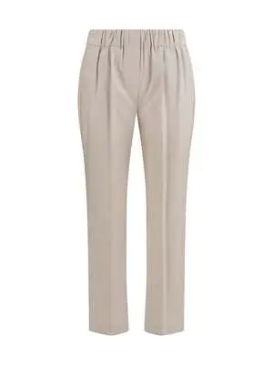 Brunello Cucinelli Cotton Pants - Cream
