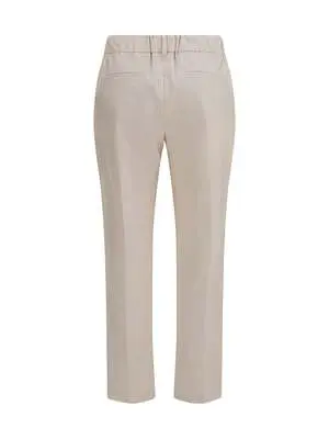 Brunello Cucinelli Cotton Pants - Cream
