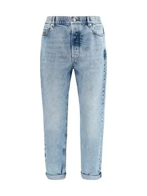 Brunello Cucinelli Straight-leg Turn-up Jeans - Blue