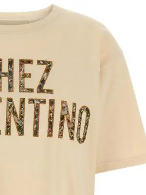 Valentino Garavani Embroidered T-shirt - Cream