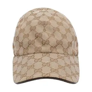 Gucci Gg Logo Baseball Cap - Cream
