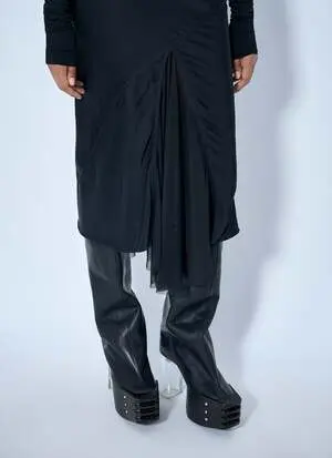 Rick Owens Asymmetrical Midi Skirt