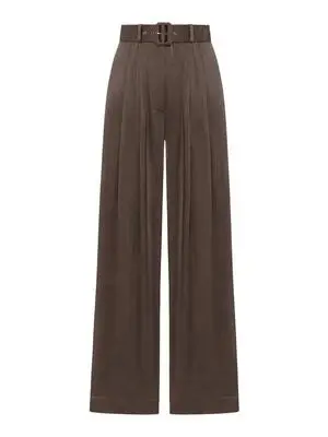 Zimmermann Wide Leg Silk Trousers - Multicolor