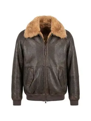 Brunello Cucinelli Leather Jacket - Multicolor