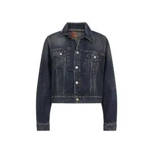Balenciaga Off-shoulder Jacket - Blue