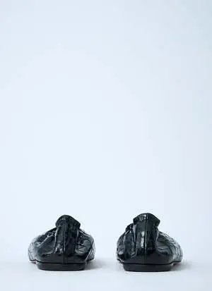 Dries Van Noten Croc-embossed Ballerina Flats