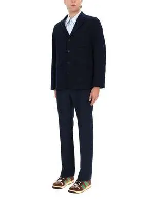Gucci Single-breasted Tailored Jacket - Blue