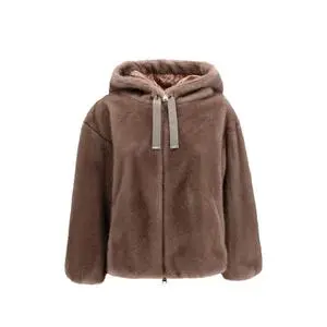 Herno Jackets Faux Fur & Shearling Jackets - Brown