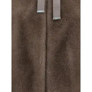 Herno Faux Fur Hooded Jacket - Brown